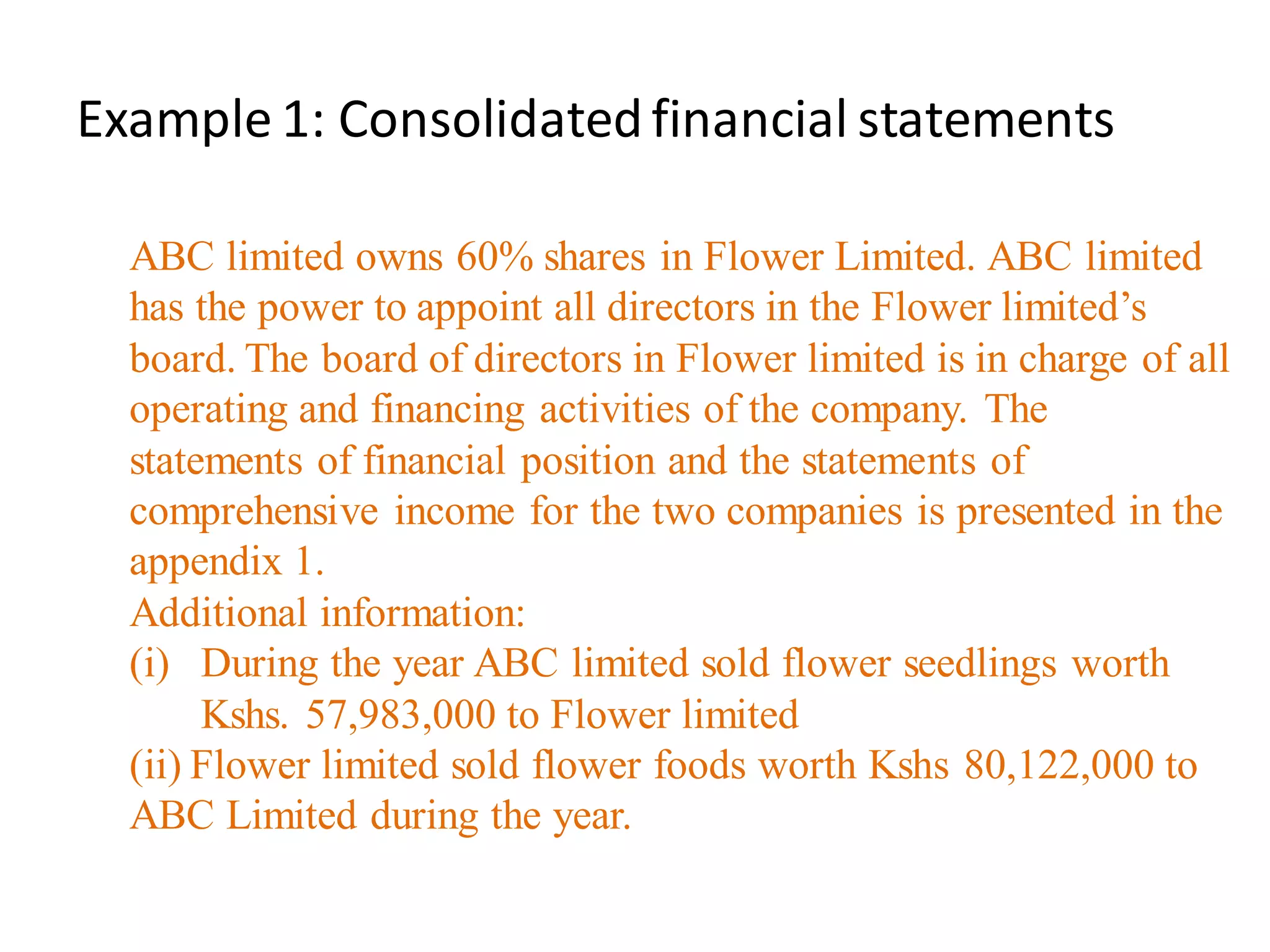 IFRS 10. Consolidated Financial Statements. Presentation. | PDF