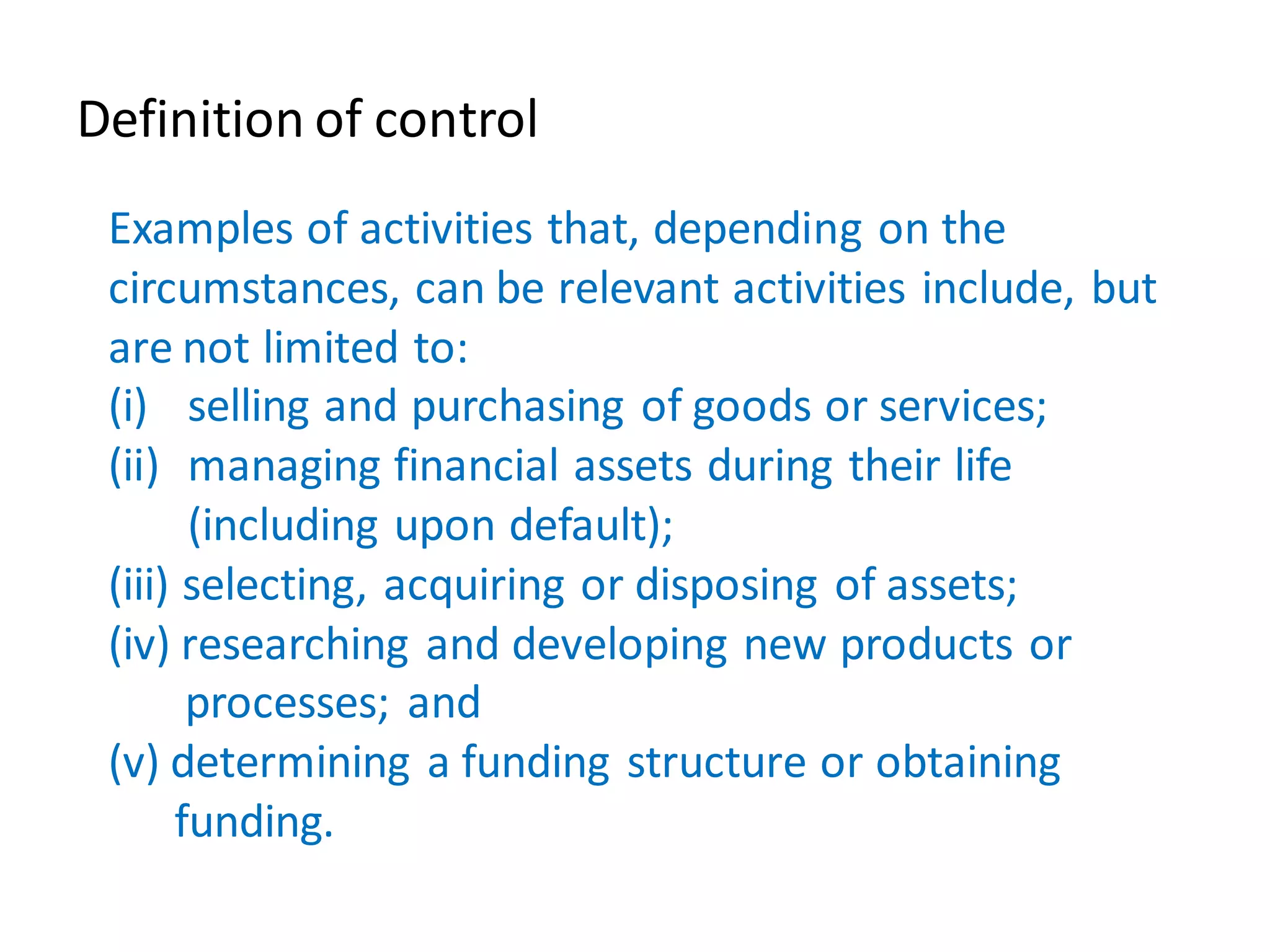 IFRS 10. Consolidated Financial Statements. Presentation. | PDF