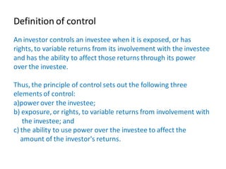 IFRS 10. Consolidated Financial Statements. Presentation. | PDF