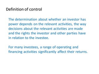 IFRS 10. Consolidated Financial Statements. Presentation. | PDF
