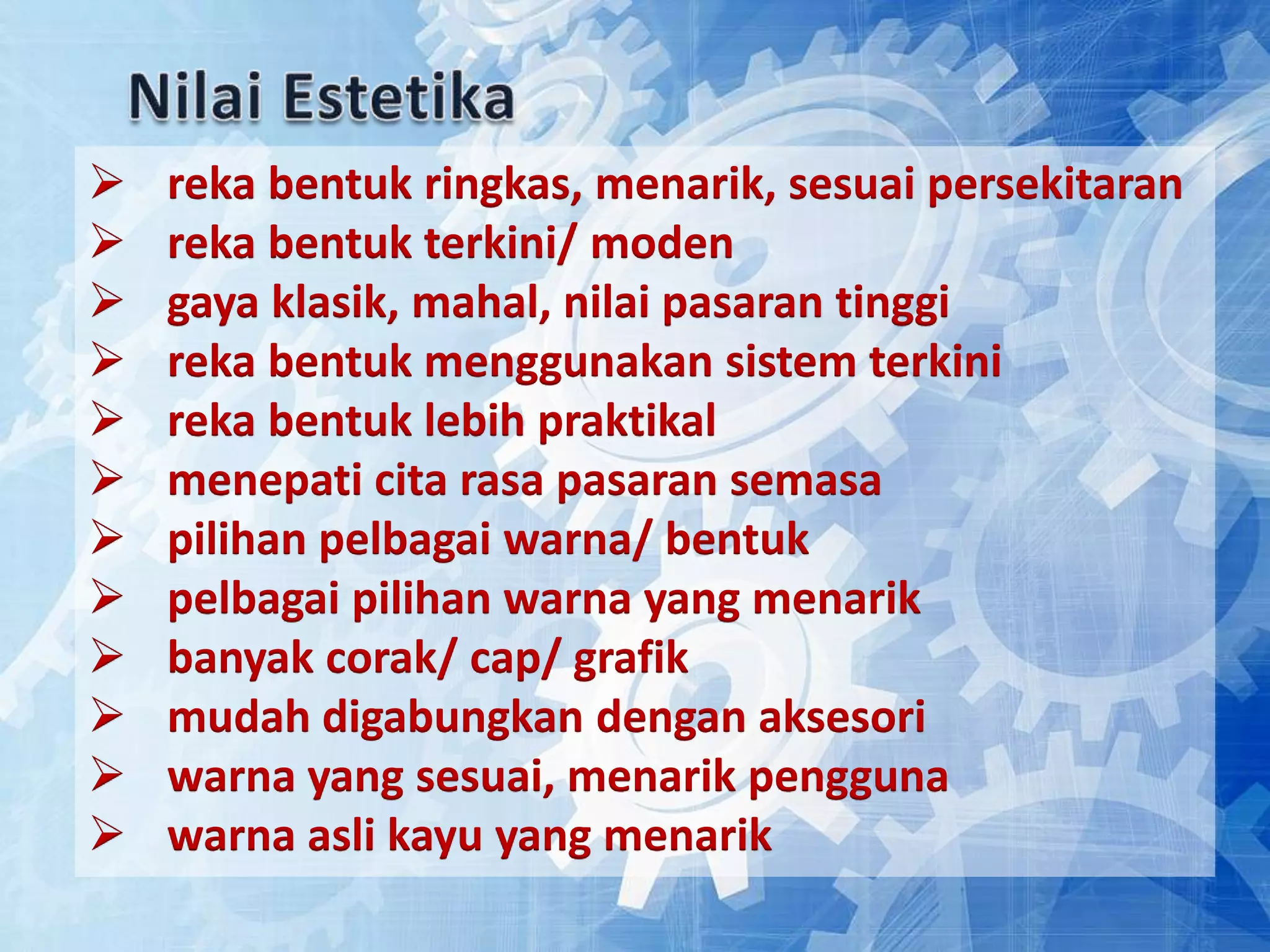 Faktor pemilihan reka bentuk | PPTX