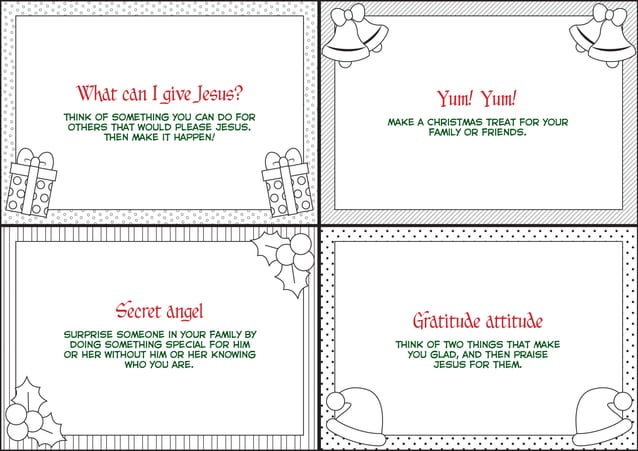 A string of christmas activities | PPT