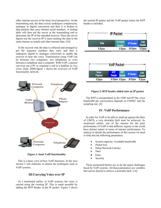 Research paper on VOIP Technology | PDF
