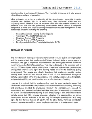 Research Report training and development1 | PDF