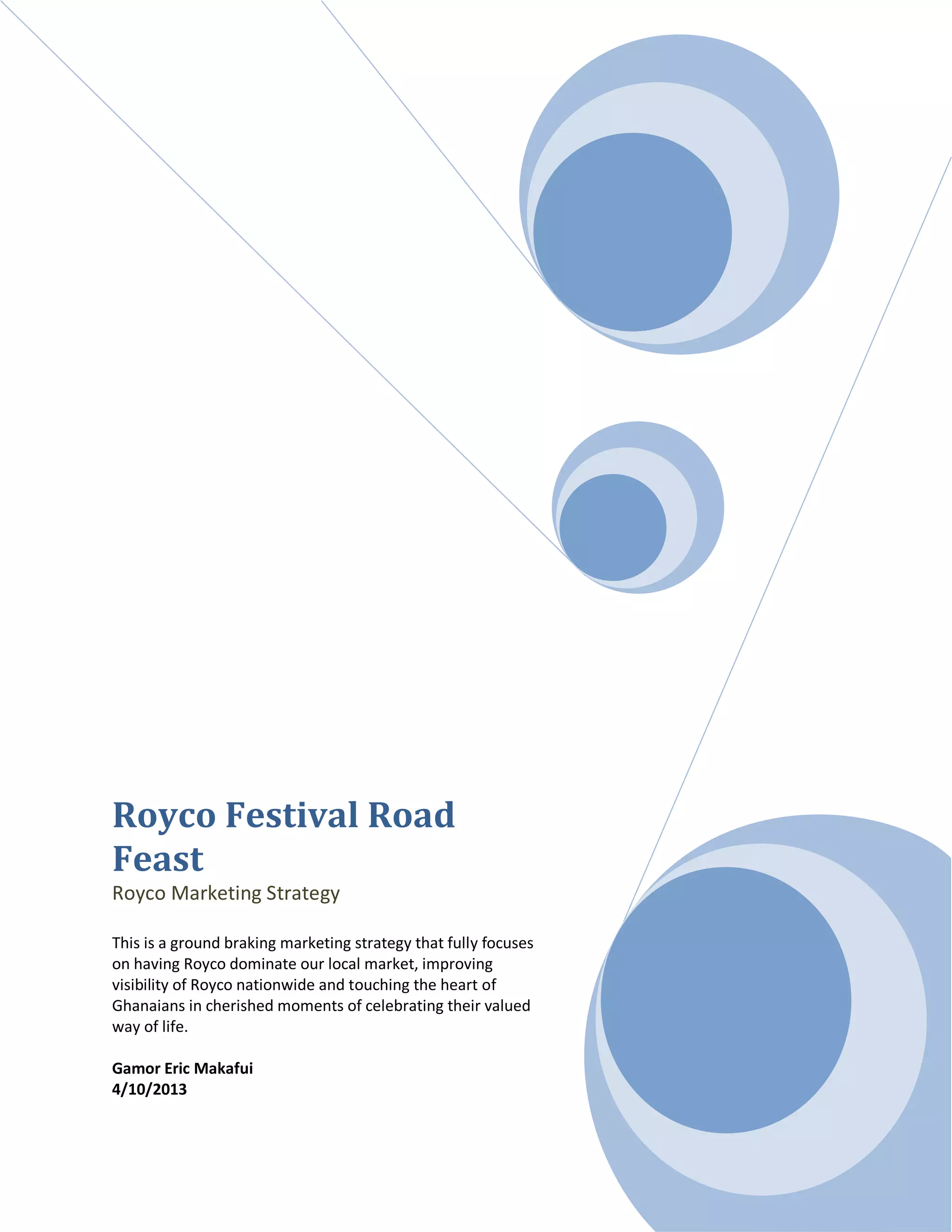 ROYCO MARKETING STRATEGY | PDF
