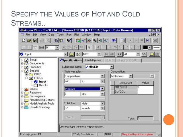 Computer Simulation of a Heat Exchanger using Aspen | PPTX