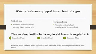 History and Development of water wheels | PPTX