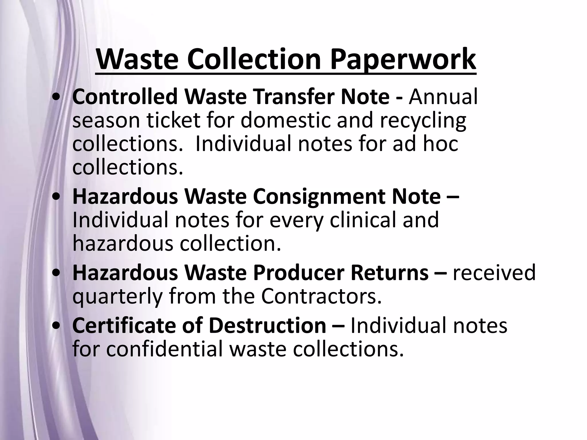 Waste Management Training | PPTX