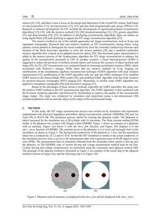 Enhanced image reconstruction of electrical impedance tomography using simultaneous algebraic ...