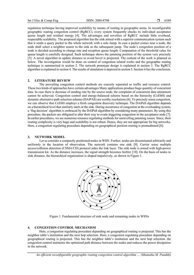 An Efficient Reconfigurable Geographic Routing Congestion Control Algorithm For Wireless Sensor