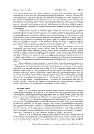 Cloud middleware and services-a systematic mapping review | PDF