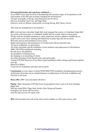 P Bentley SDPO (CV) | DOC