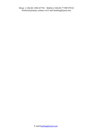 P Bentley SDPO (CV) | DOC