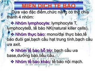 Bài Thuyết Trình Hệ Thống Miễn Dịch Của Cơ Thể | PDF