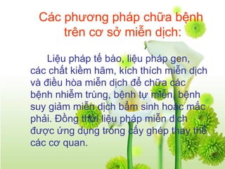 Bài Thuyết Trình Hệ Thống Miễn Dịch Của Cơ Thể | PDF