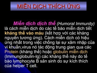 Bài Thuyết Trình Hệ Thống Miễn Dịch Của Cơ Thể | PDF