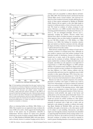 Pearce-Higgins et al. 2009. Distribution of breeding birds around ...