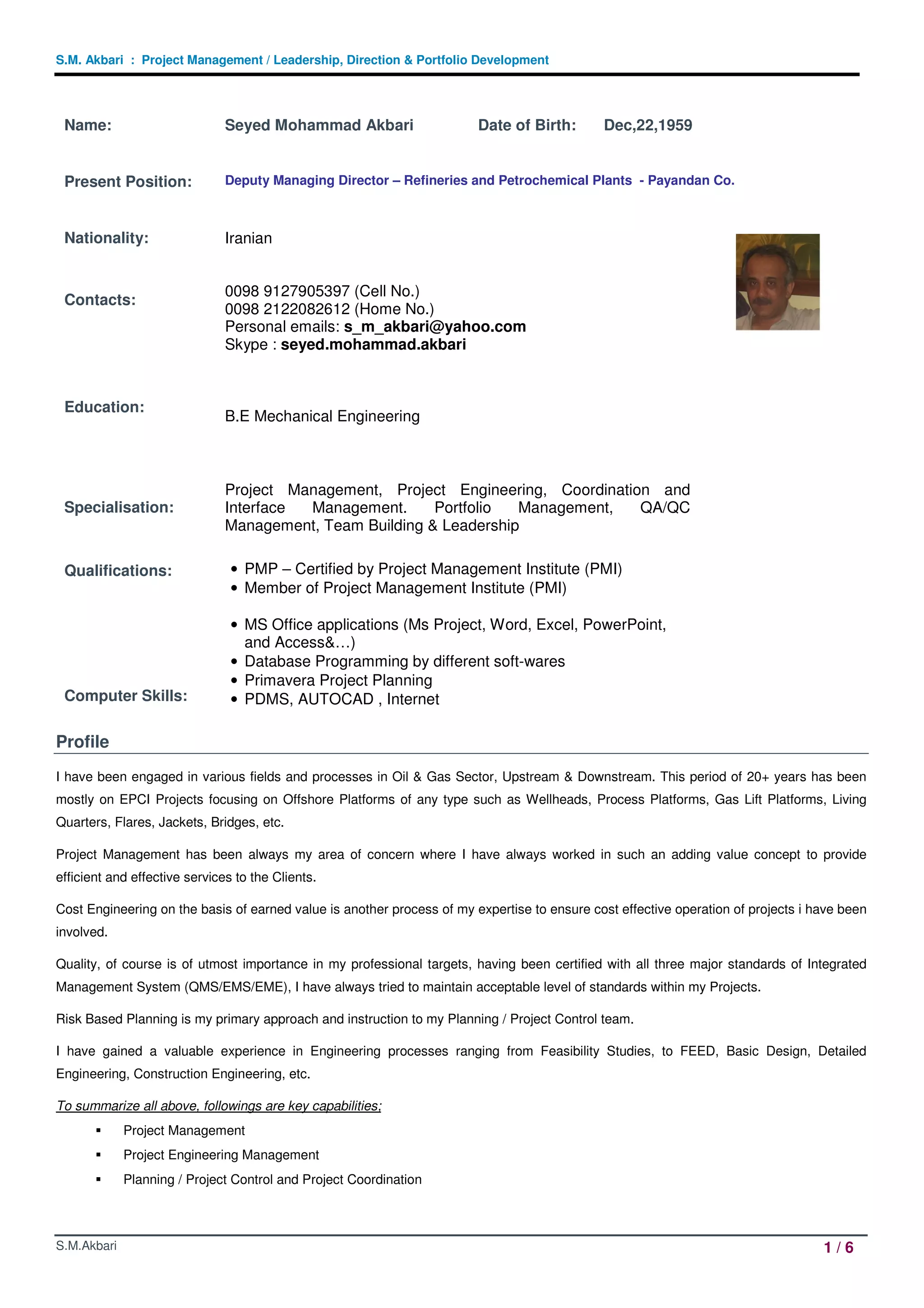 CV-SM-Akbari-Feb 2016 | PDF