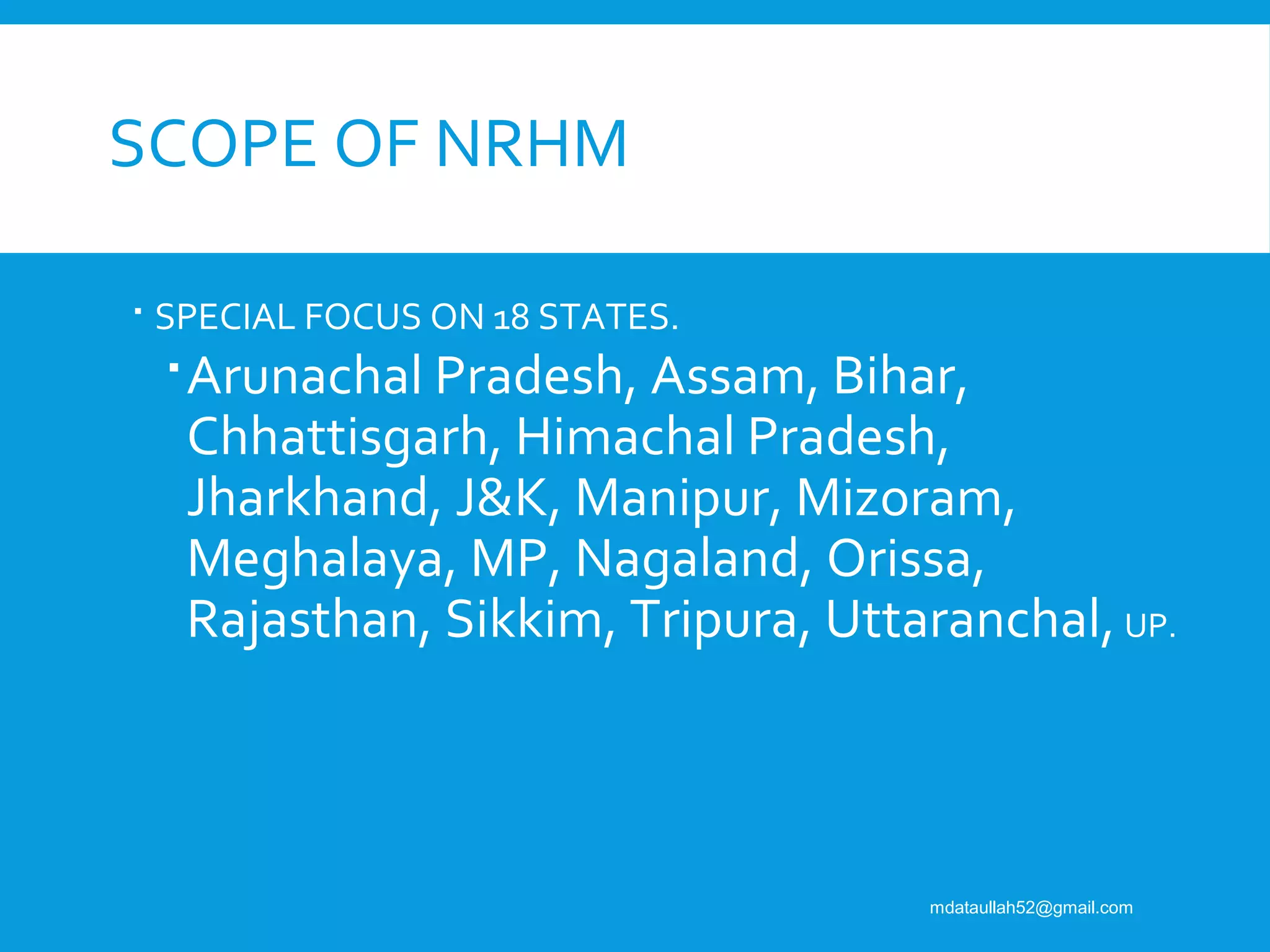national rural health mission | PPT