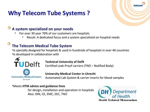 Pneumatic tube system Presentation Hospital - full 97-2003 | PPT