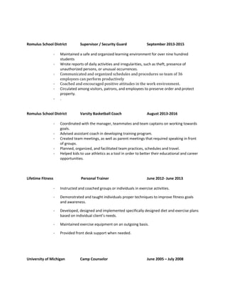 Jerret Smith recent resume updated | PDF