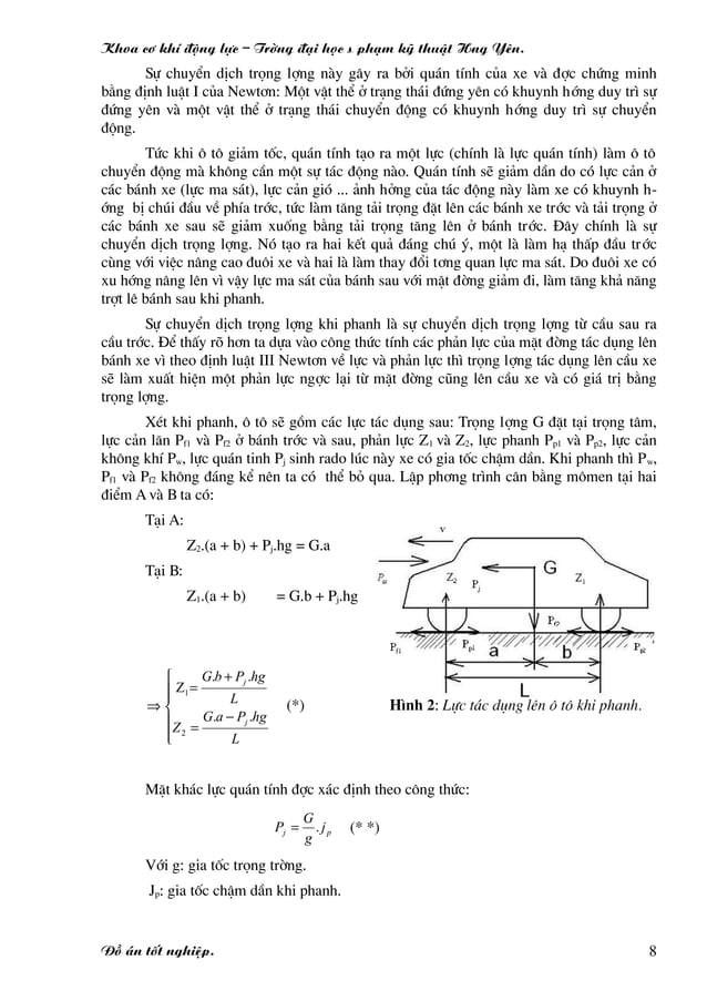 Đồ án hệ thống phanh khí nén | PDF