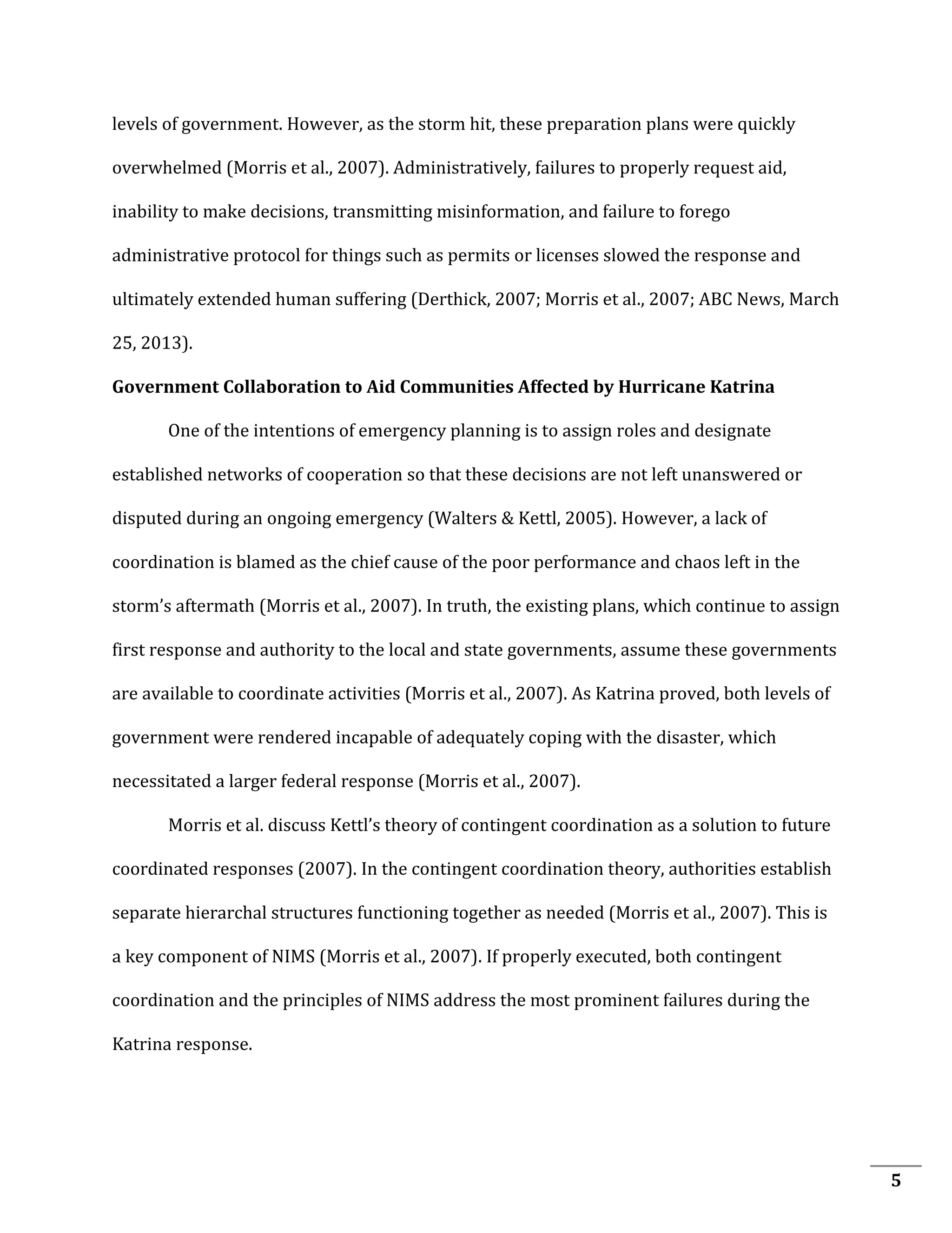 Hurricane Katrina Collaboration | PDF