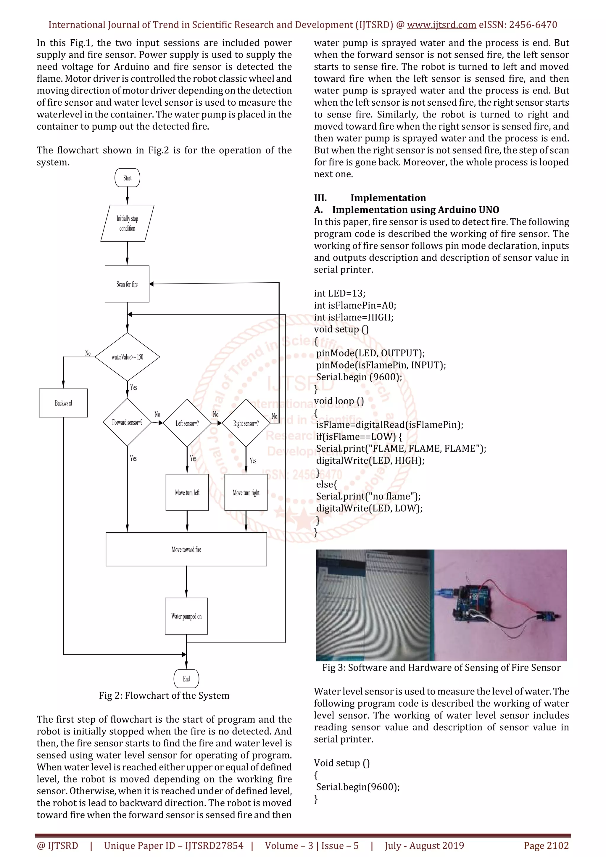 Fire Fighting Robot System | PDF
