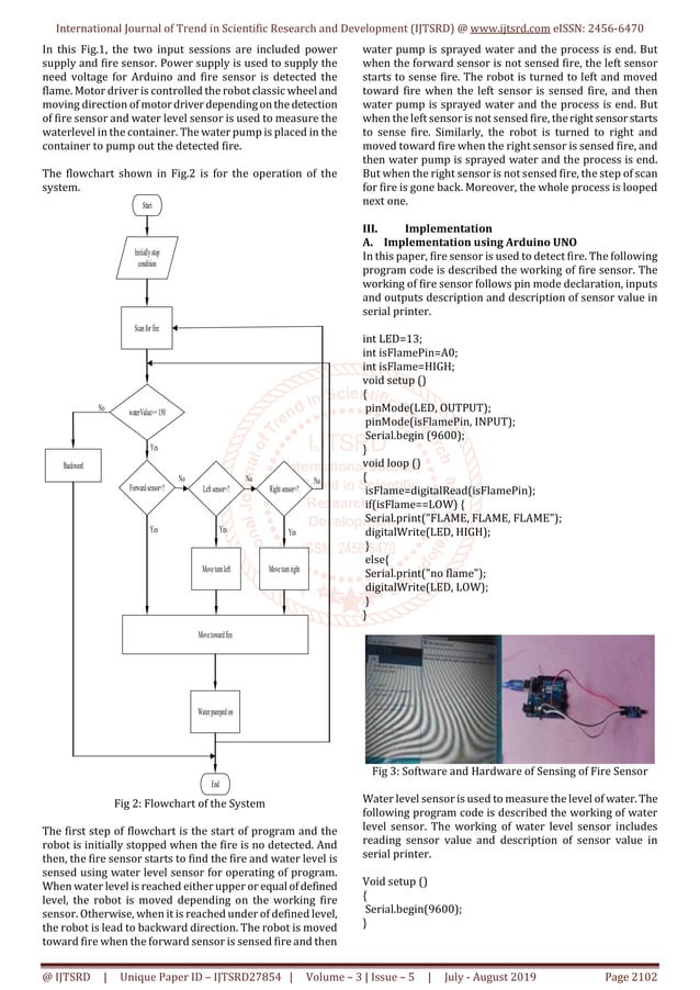 Fire Fighting Robot System | PDF