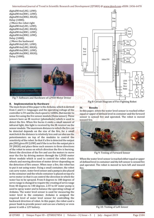 Fire Fighting Robot System | PDF