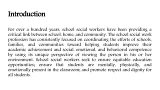 school social worker | PPTX