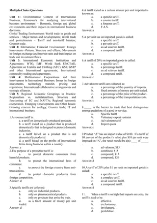 403 International Busines ib mcq | PDF