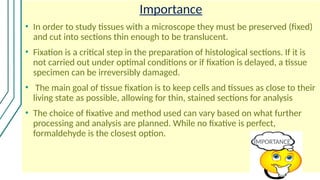 TISSUE FIXATION micro anatomical, histological, cytological | PPT