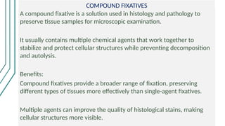 TISSUE FIXATION micro anatomical, histological, cytological | PPT