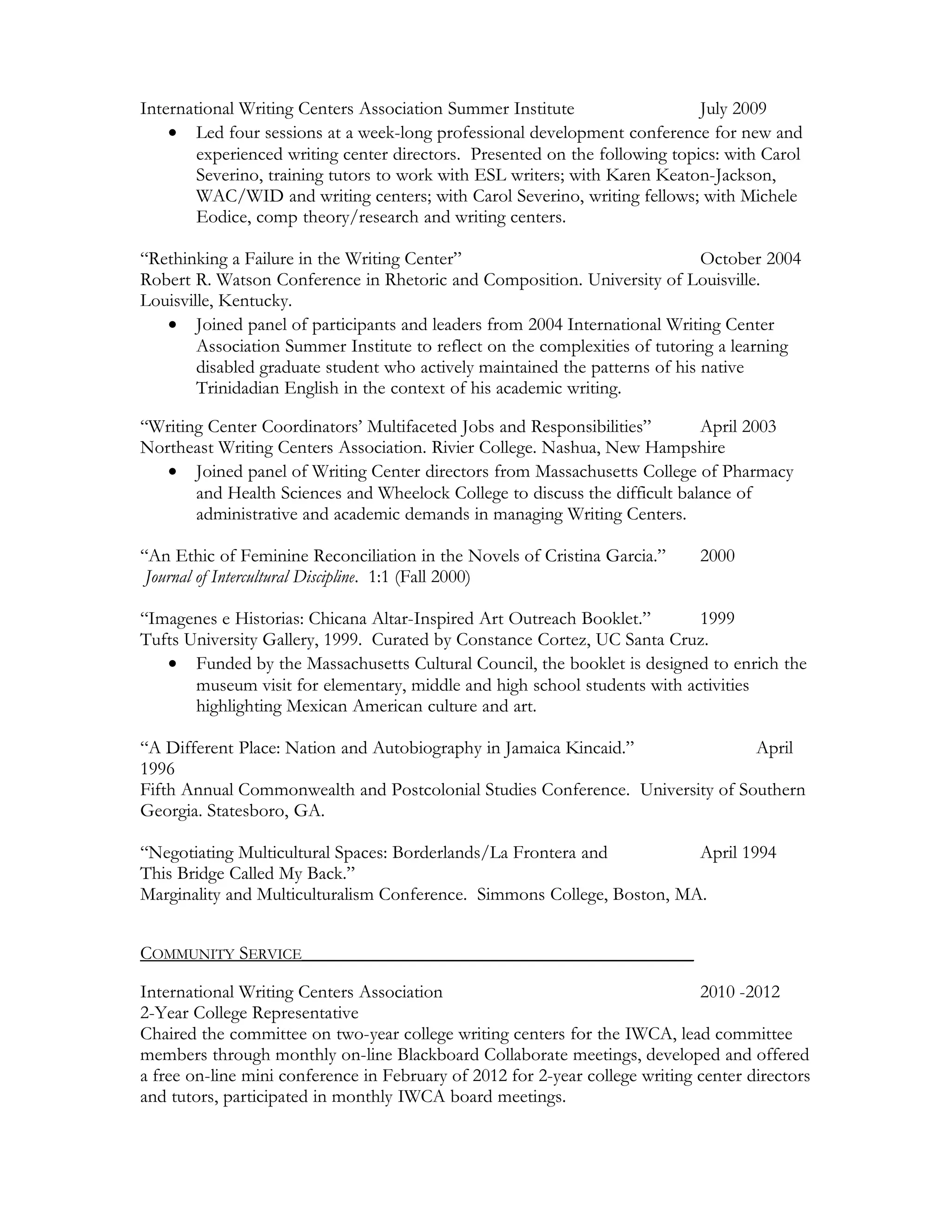 Dawn Mendoza CV 2016 | DOC