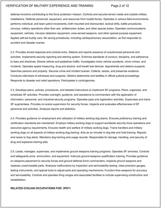 VERIFICATION OF MILITARY EXPERIENCE AND TRAINING | PDF
