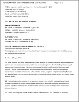 VERIFICATION OF MILITARY EXPERIENCE AND TRAINING | PDF