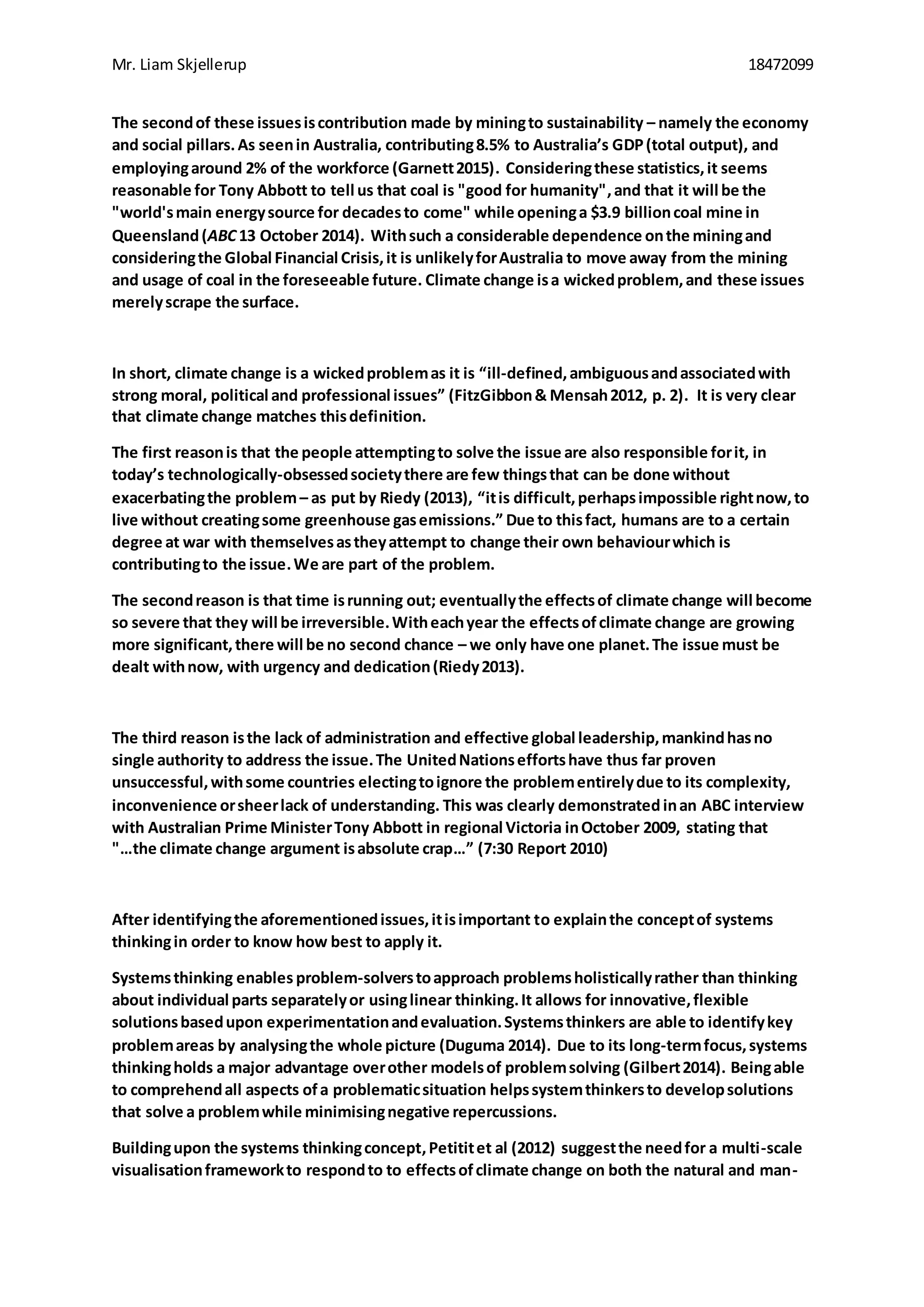 Sustainability Individual Assignment | DOCX