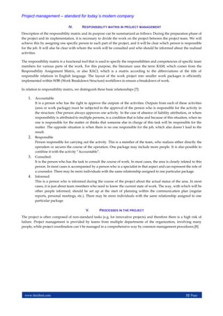 Project management – standard for today´s modern company | PDF