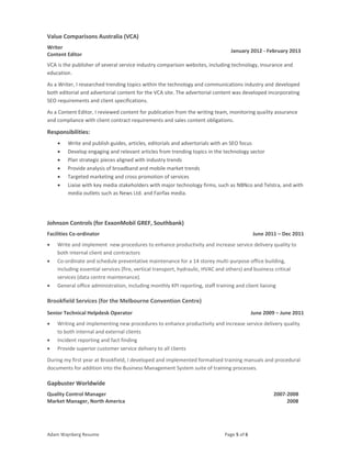 161013 Adam Wajnberg CV | PDF