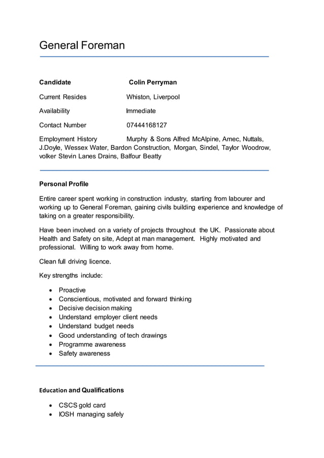 Colin Perryman CV[1] (1) | PDF