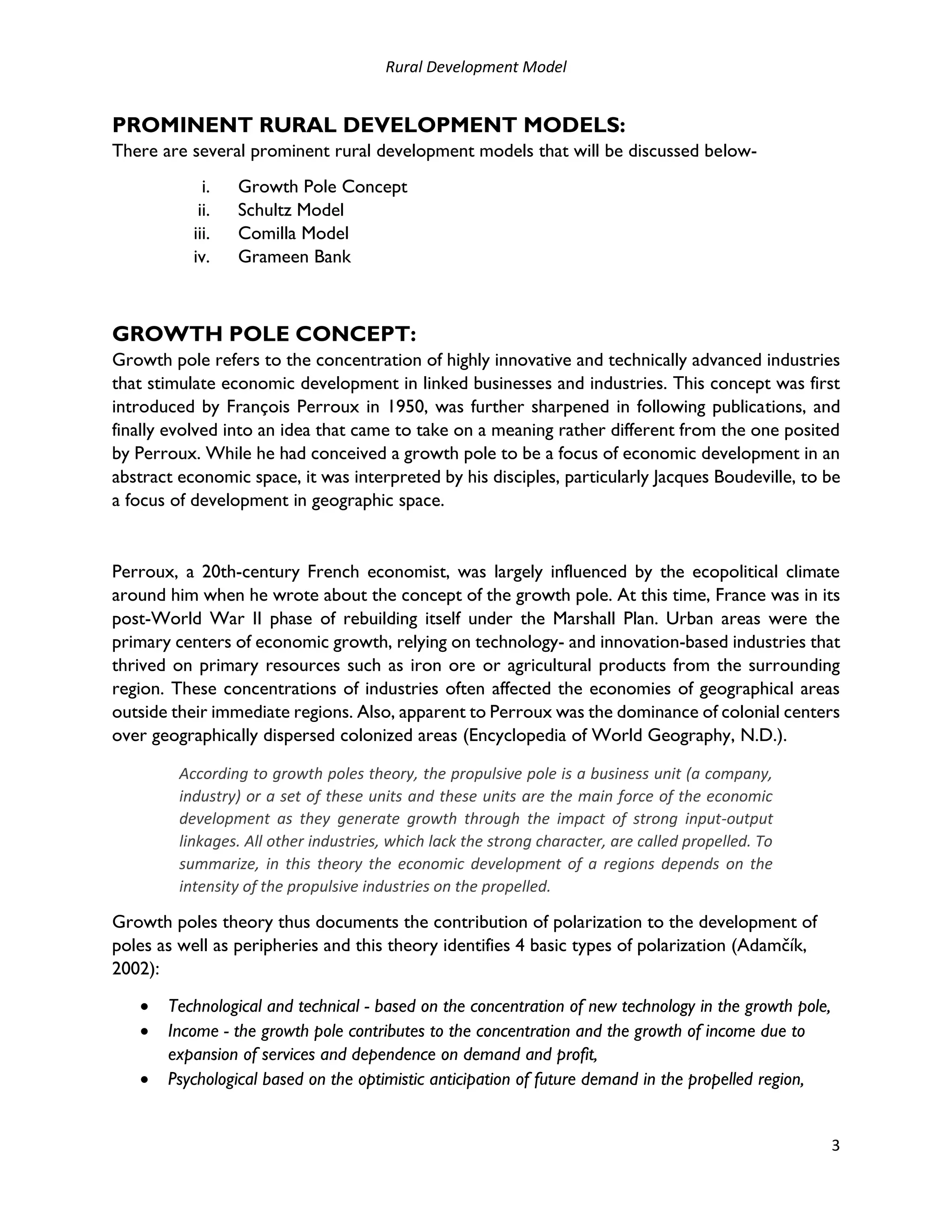 Rural Development and Planning of Bangladesh | PDF