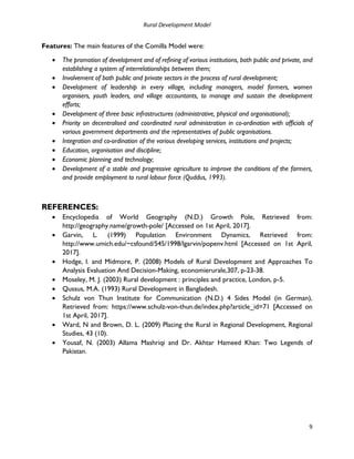 Rural Development and Planning of Bangladesh | PDF