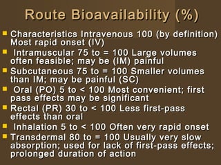 BIOAVAILABILITY BIOEQUIVALENCE THERAPEUTIC INDEX | PPT