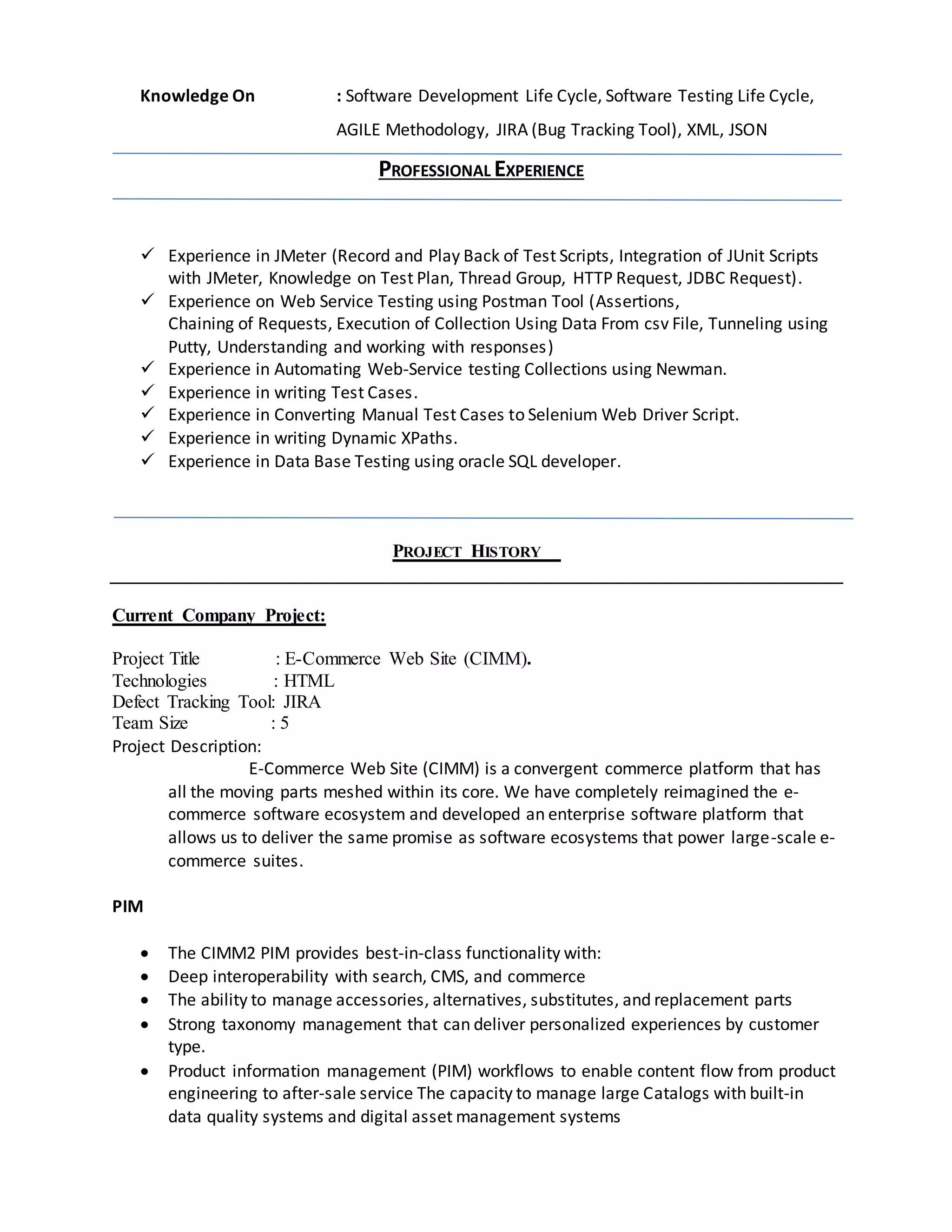 Bharathi Resume 1 | PDF