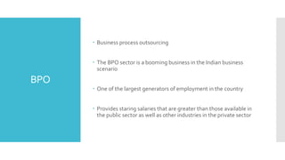 SALARY STRUCTURE IN BPO ppt | PPTX
