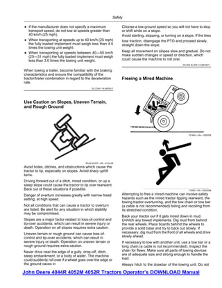 4052M 4052R John Deere Heavy Duty Tractors Operator’s Manual | PDF