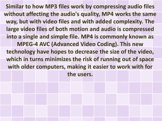 What is MP4? | PPT