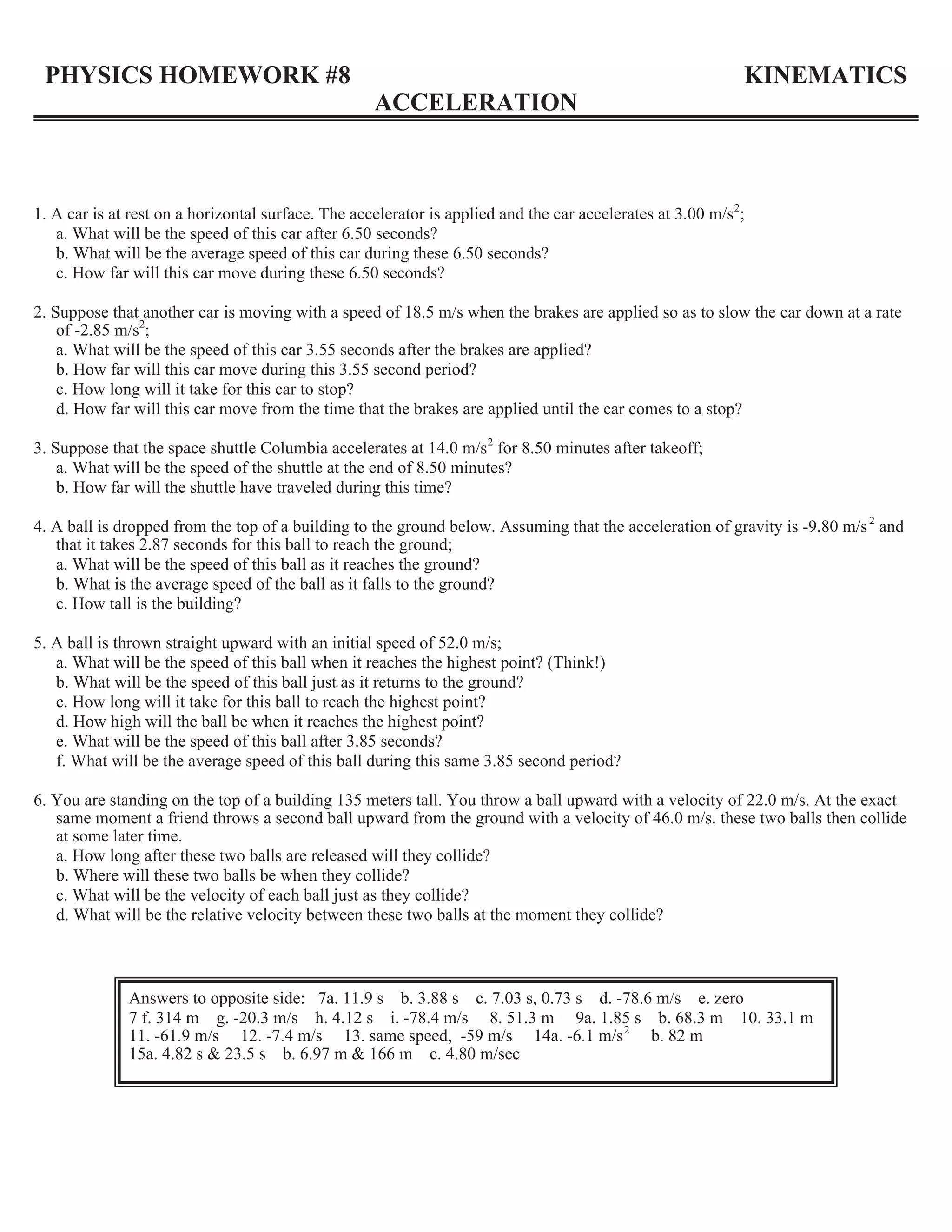 40561671 home-worksheets-review | PDF | Physics | Science