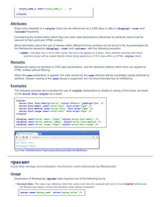MediascriptKeywordReference | PDF